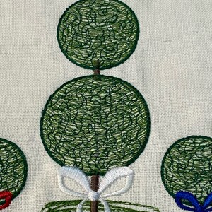 Topiary Trio Embroidery Design - Etsy
