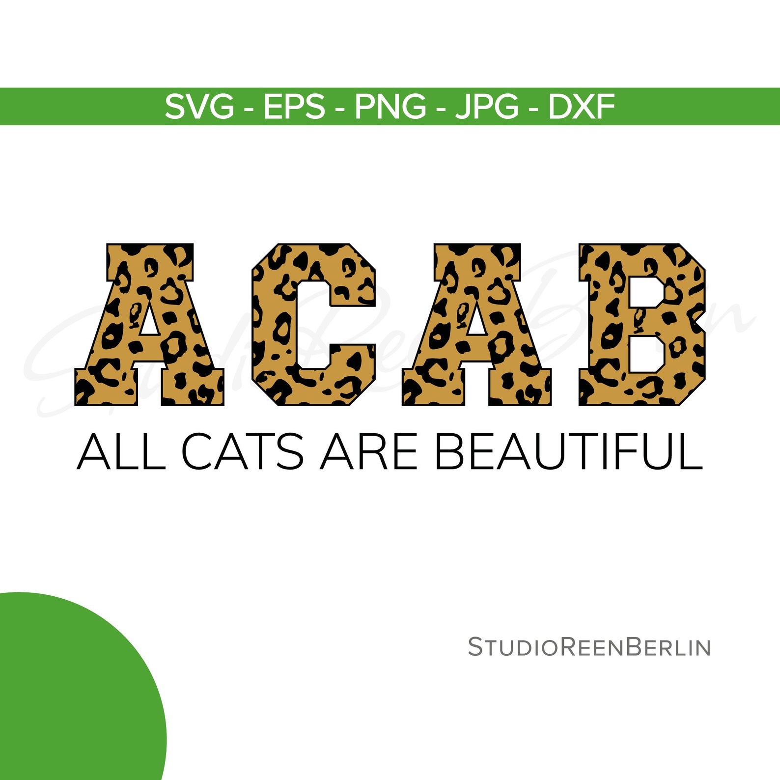 ACAB Svg Acab All Cats Are Beautiful Svg ACAB Vector Acab - Etsy