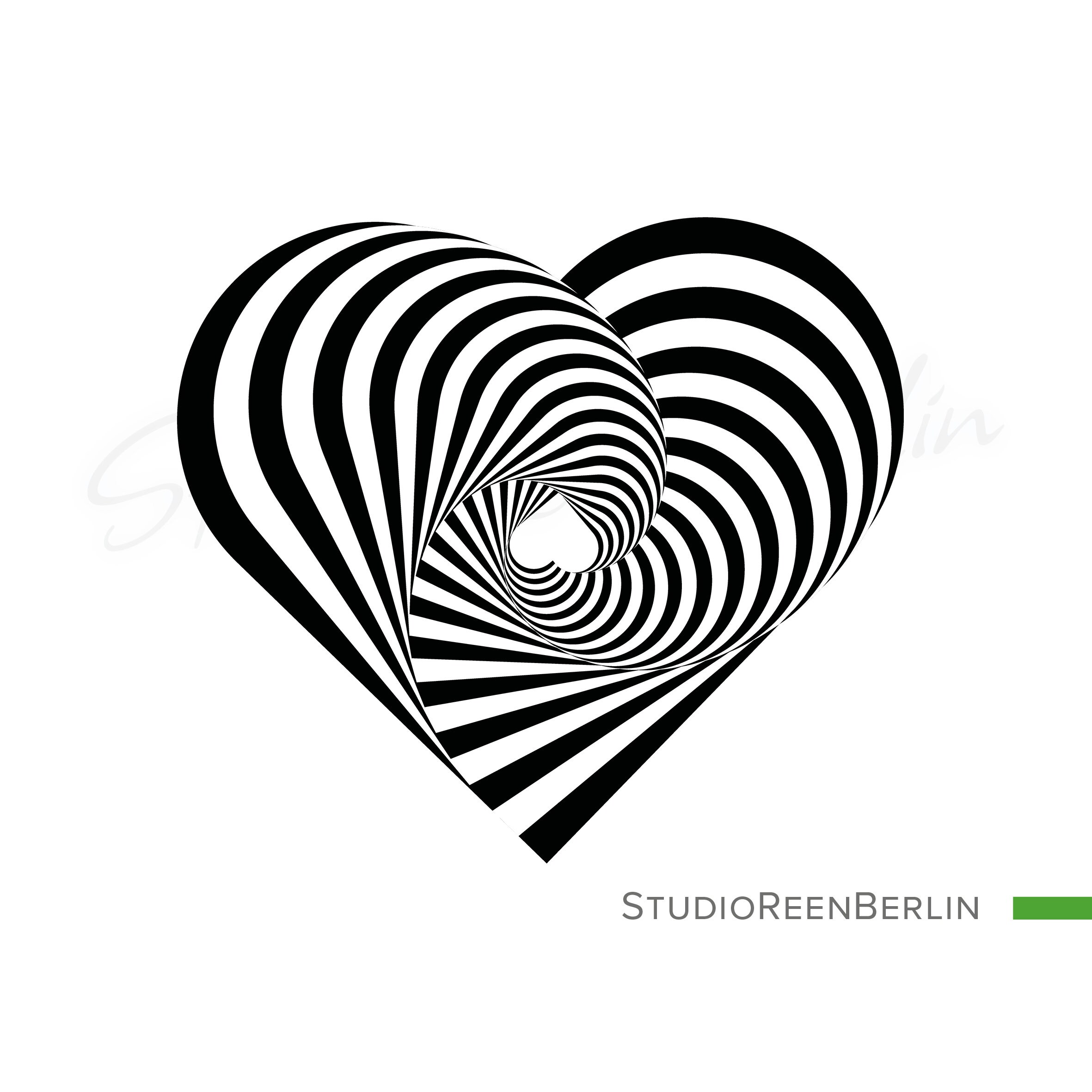 Trippy Heart Svg, Heart Illusion Vector, Trippyheart Svg, Trippy Heart ...