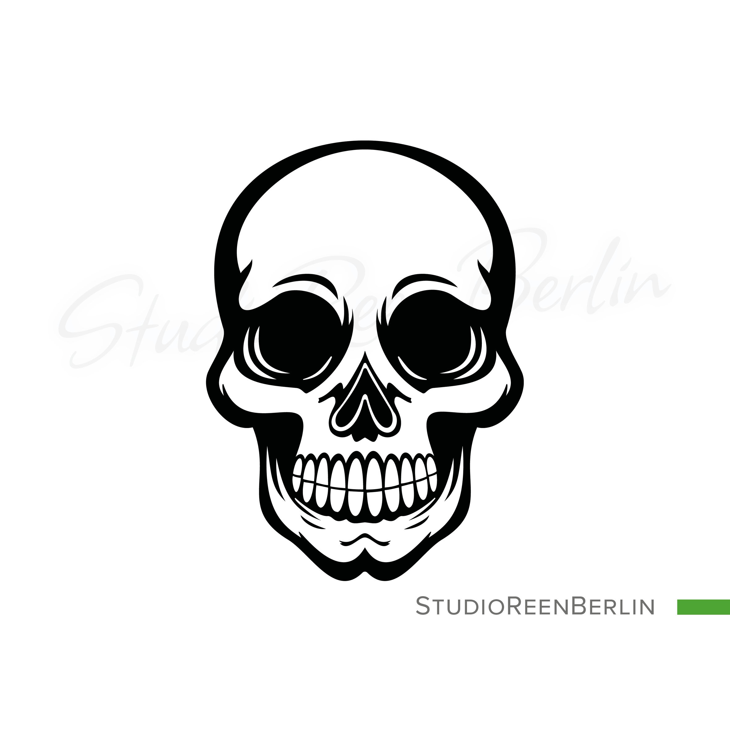 Skull Svg, Skull Svg Eps Jpg Dxf Png, Skull Plott, Skull Laser File ...