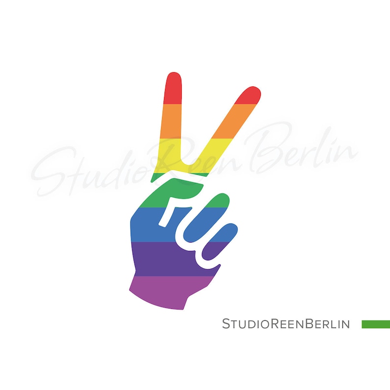Hand Peace Sign Rainbow Svg, Peace Oak Svg, Peace Hand Rainbow Download ...