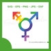 Gender Neutral Svg, Gender Symbol Svg, Non-binary Gender Svg, Instant ...