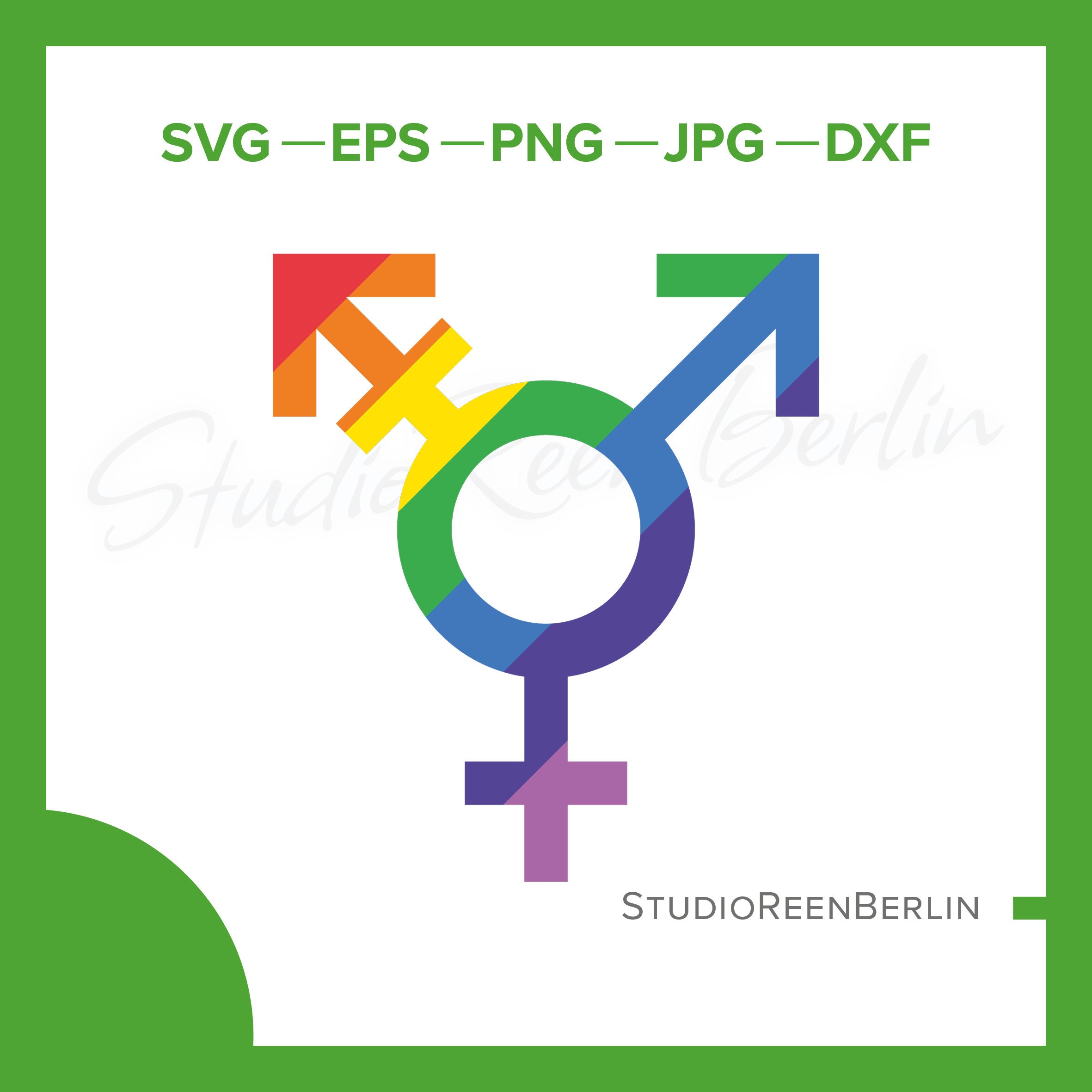 Gender Neutral Svg, Gender Symbol Svg, Non-binary Gender Svg, Instant ...