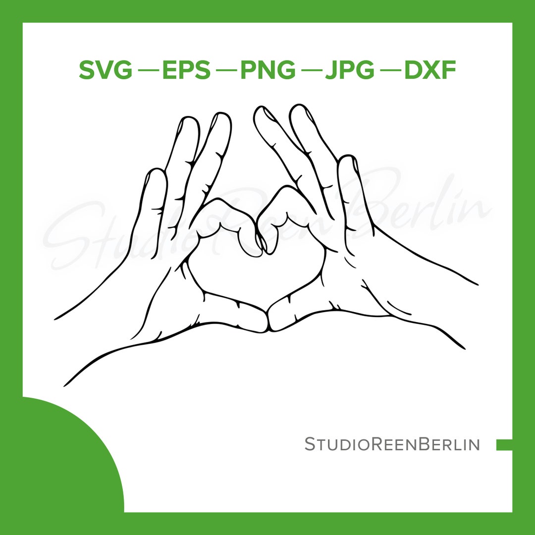 Heart With Hands Svg, Heart With Hands Vector, Heart of Hands Instant ...