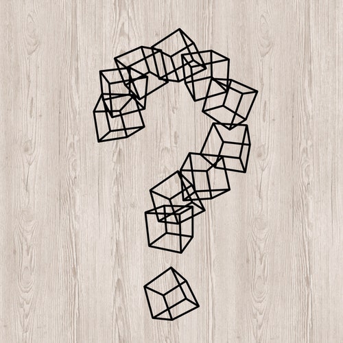 Tipper Question Mark Holographic Vinyl Sticker | Etsy