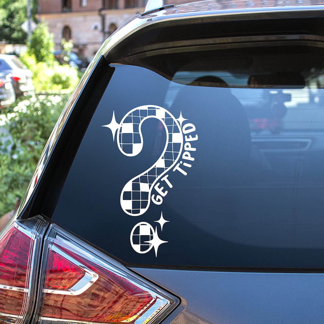 Tipper Question Mark 'get Tipped' Car Decal - Etsy