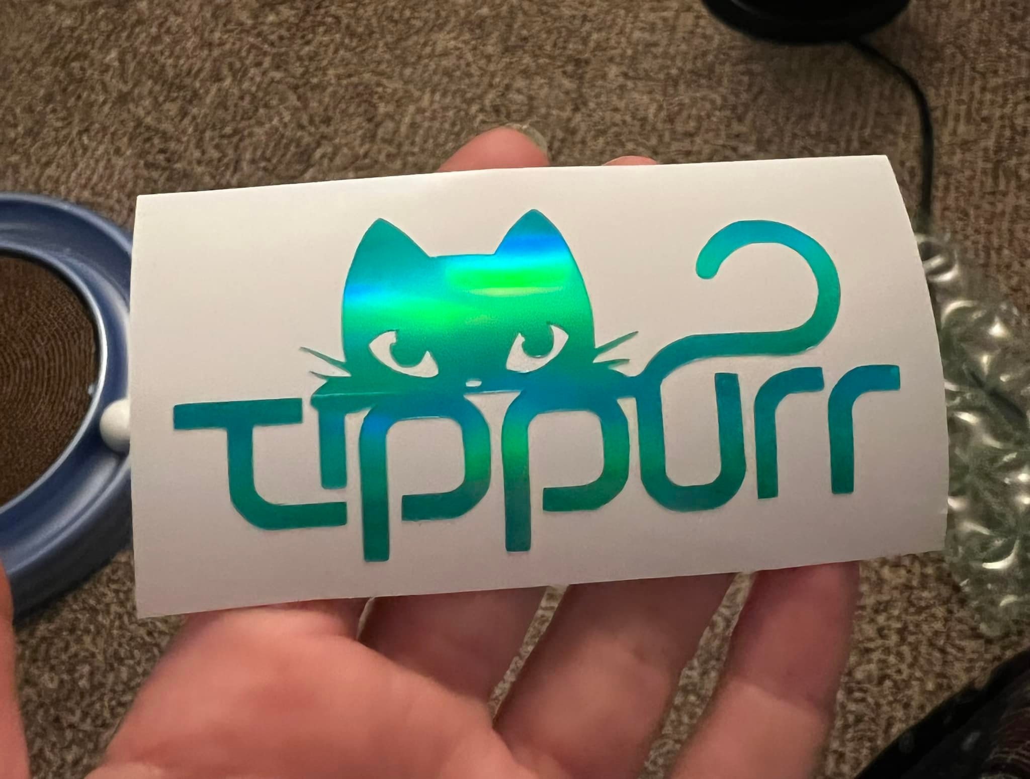 Tipper Inspired tippurr Vinyl Decal - Etsy