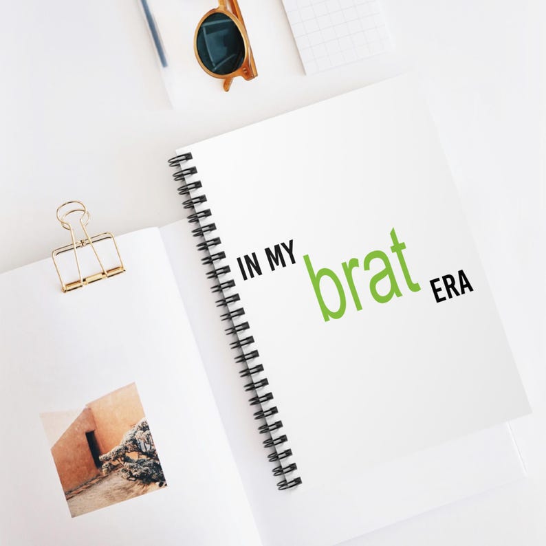 In My Brat Era Spiral Notebook Ruled Line - Etsy