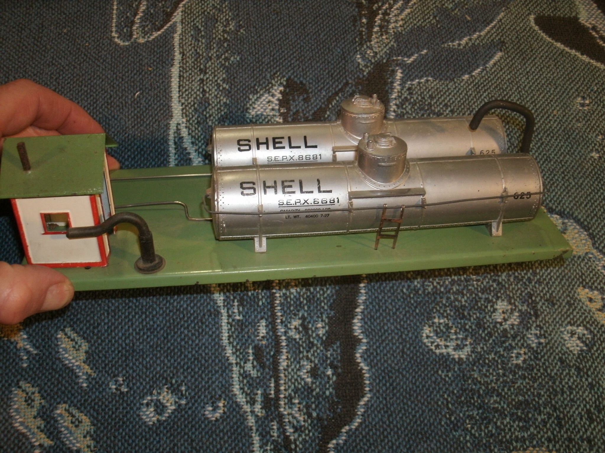 American Flyer AC Gilbert searchlight crane Erie Reading Caboose 634 ...
