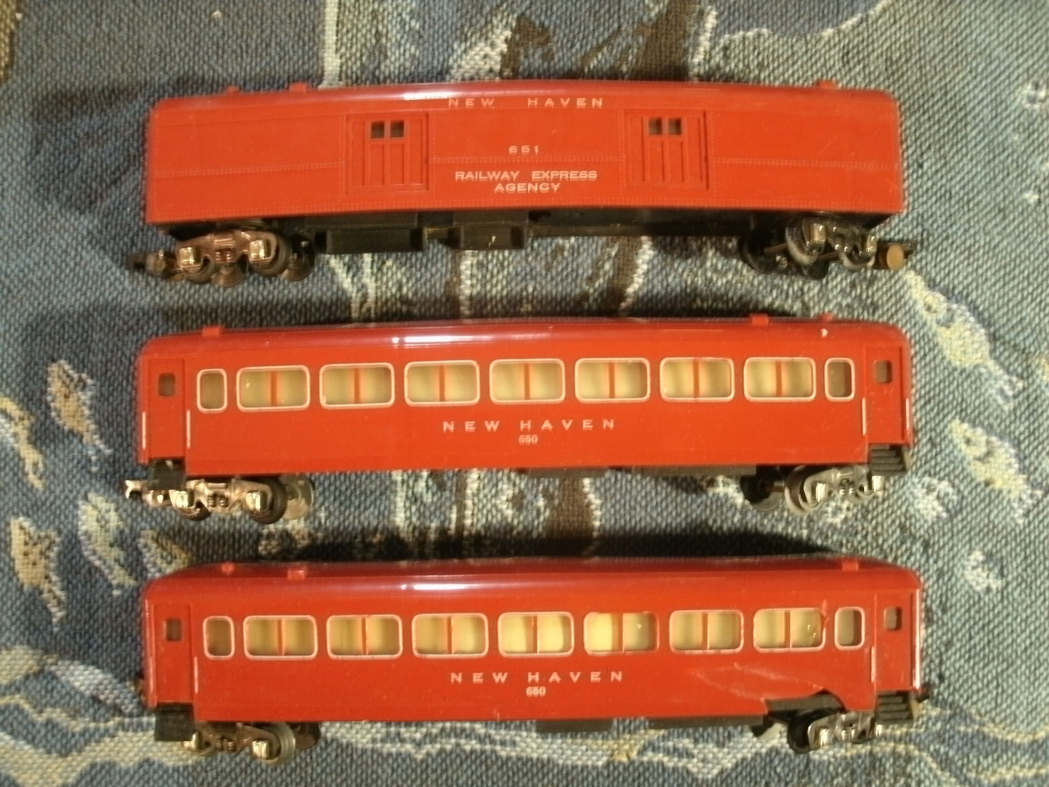 American Flyer AC Gilbert searchlight crane Erie Reading Caboose 634 ...