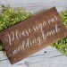 Please Sign Our Wedding Bench. Rustic Wedding Sign. Wedding Bench Sign ...