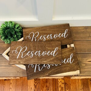 Rustic Reserved Sign. Reserved Wedding Sign. Rustic Wedding Decor ...