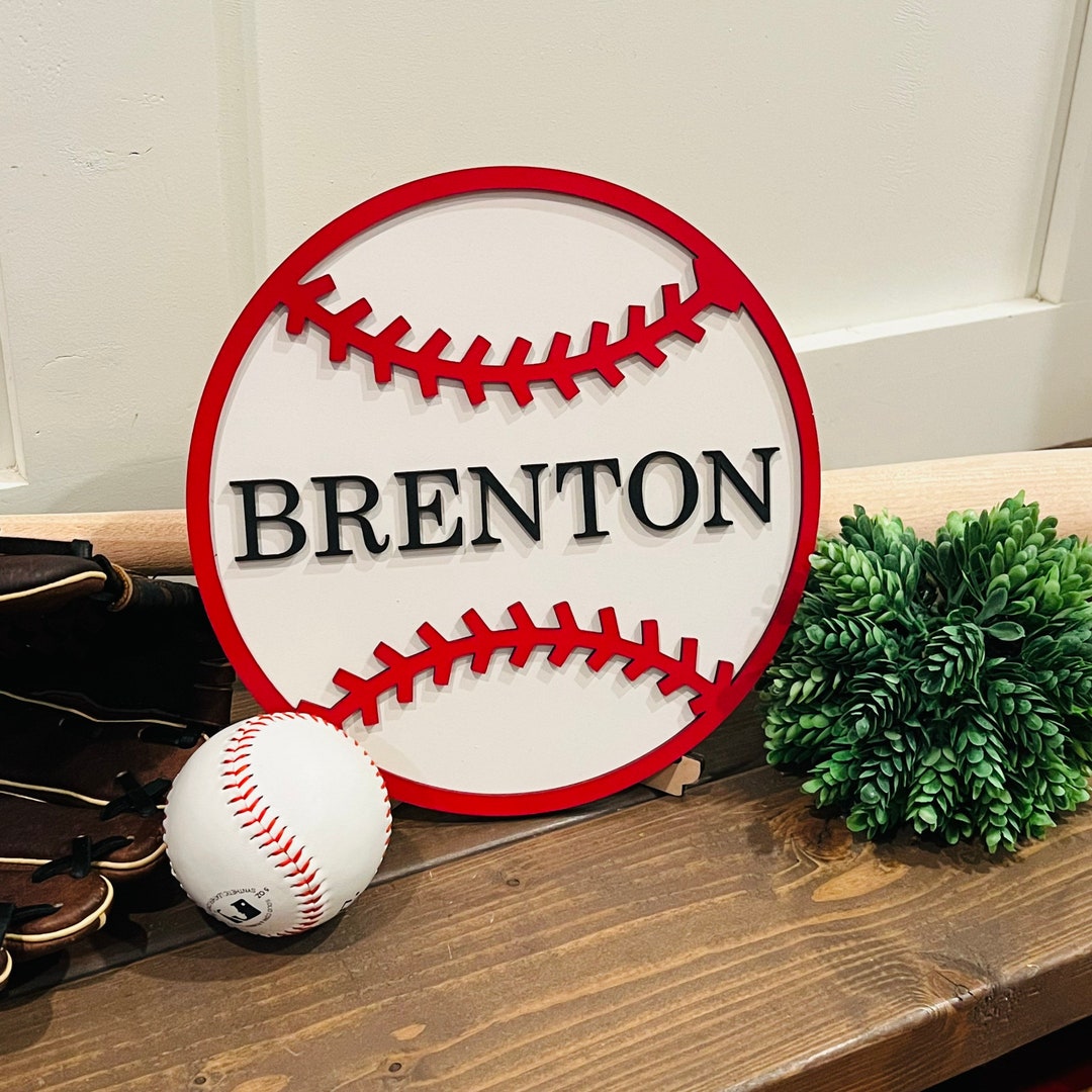 Nursery Decor Laser Cut Baseball Sign. Baseball Sign. Personalized Sign ...