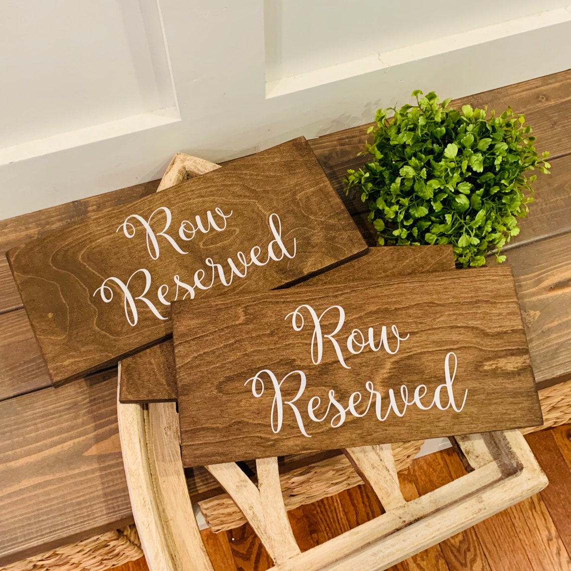 Row Reserved Wedding Sign. Reserved Sign. Wedding Prop. | Etsy
