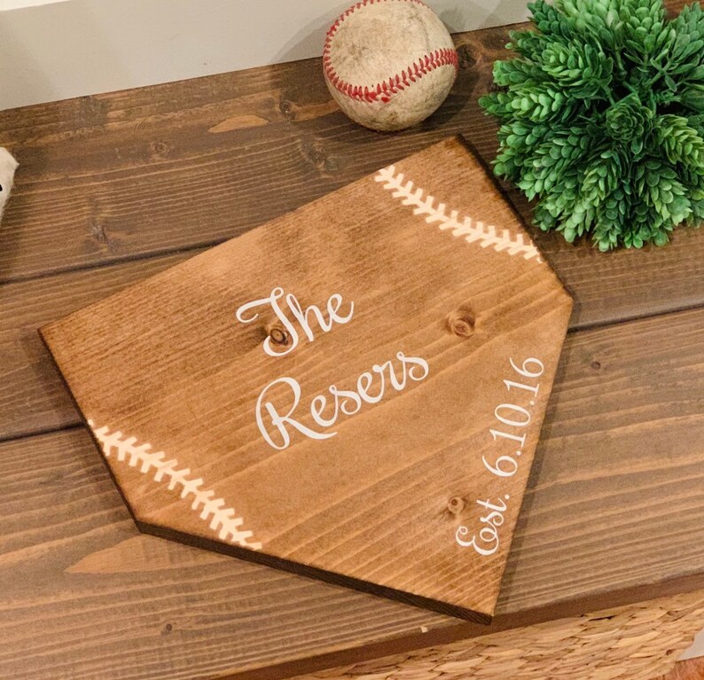 Baseball Gift. Personalized Home Plate. Gift for Mom. Family | Etsy