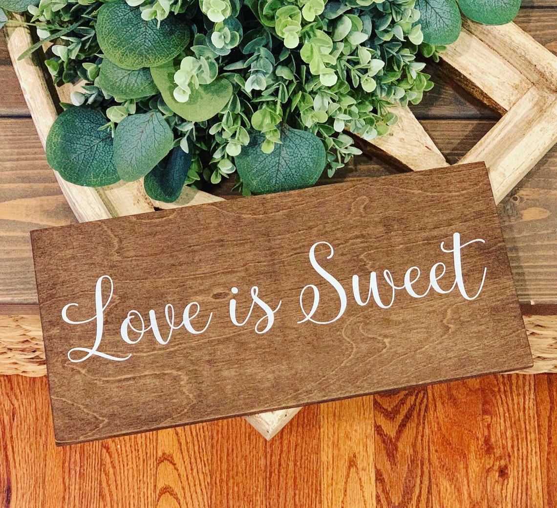 Love is Sweet. Sweets Table Sign. Sweets Sign. Guest Book - Etsy