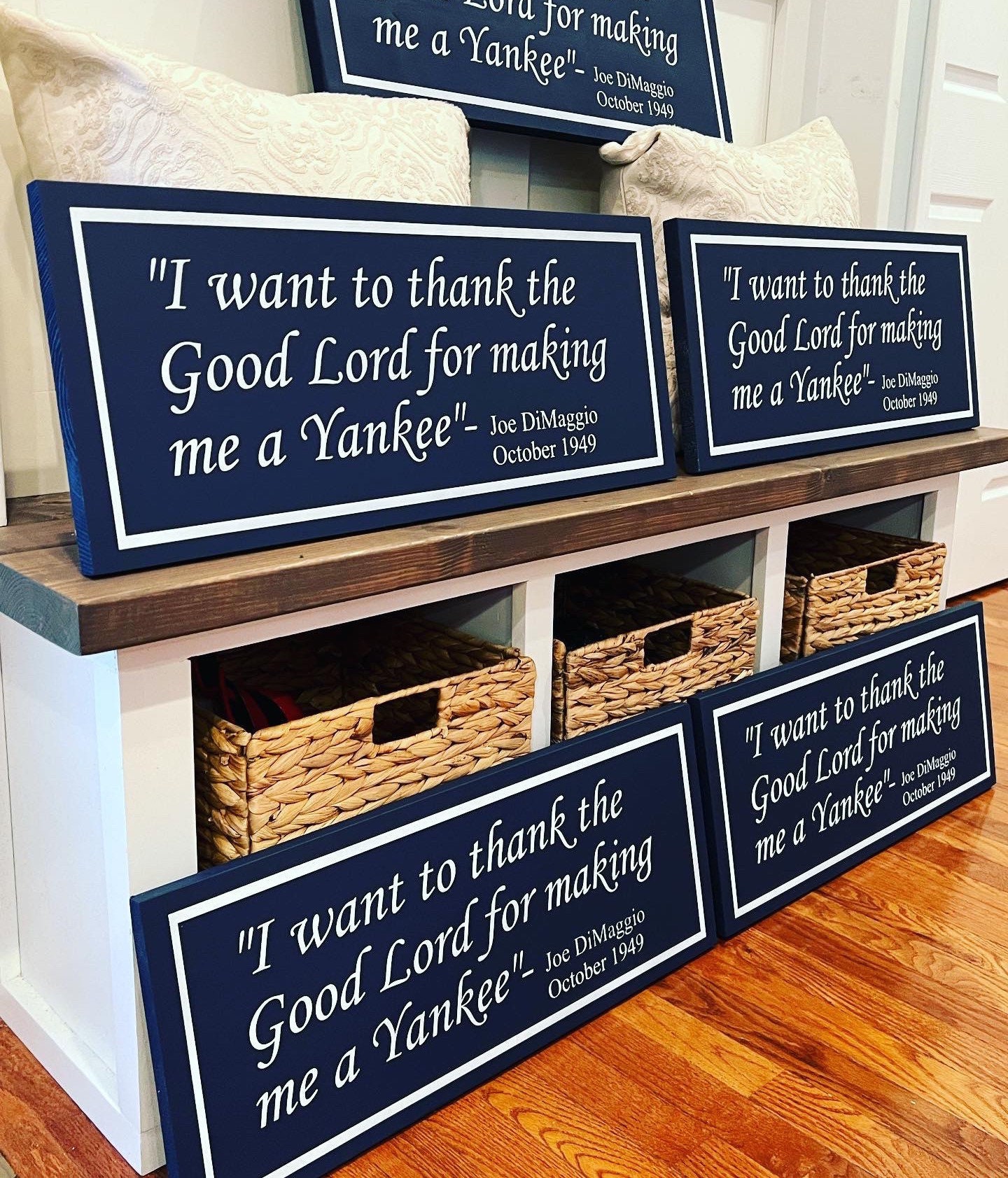 New York Yankee Sign. Baseball Wood Sign. Joe Dimaggio - Etsy