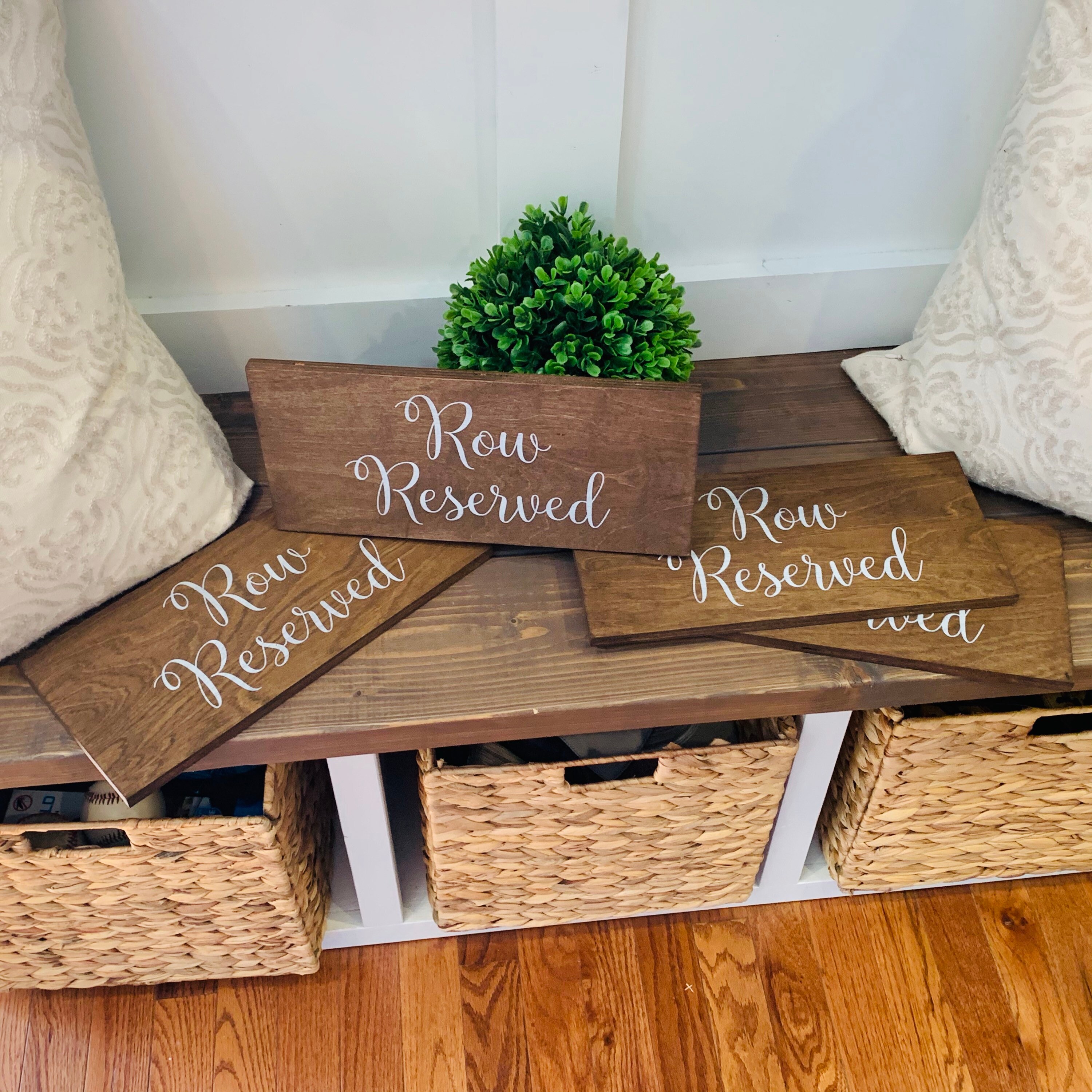 Row Reserved Wedding Sign. Reserved Sign. Wedding Prop. - Etsy