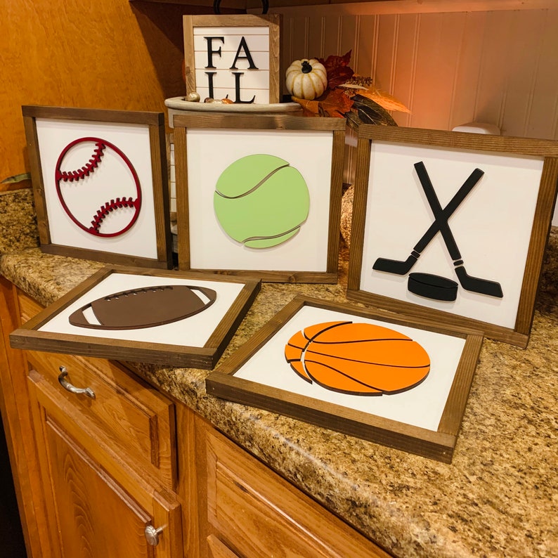 Sports Decor. Sports Sign. Bedroom Decor. Baseball Sign. Basketball ...