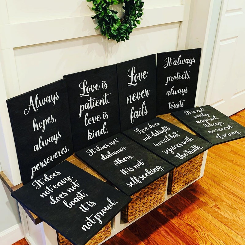 Love is Patient Sign - Etsy