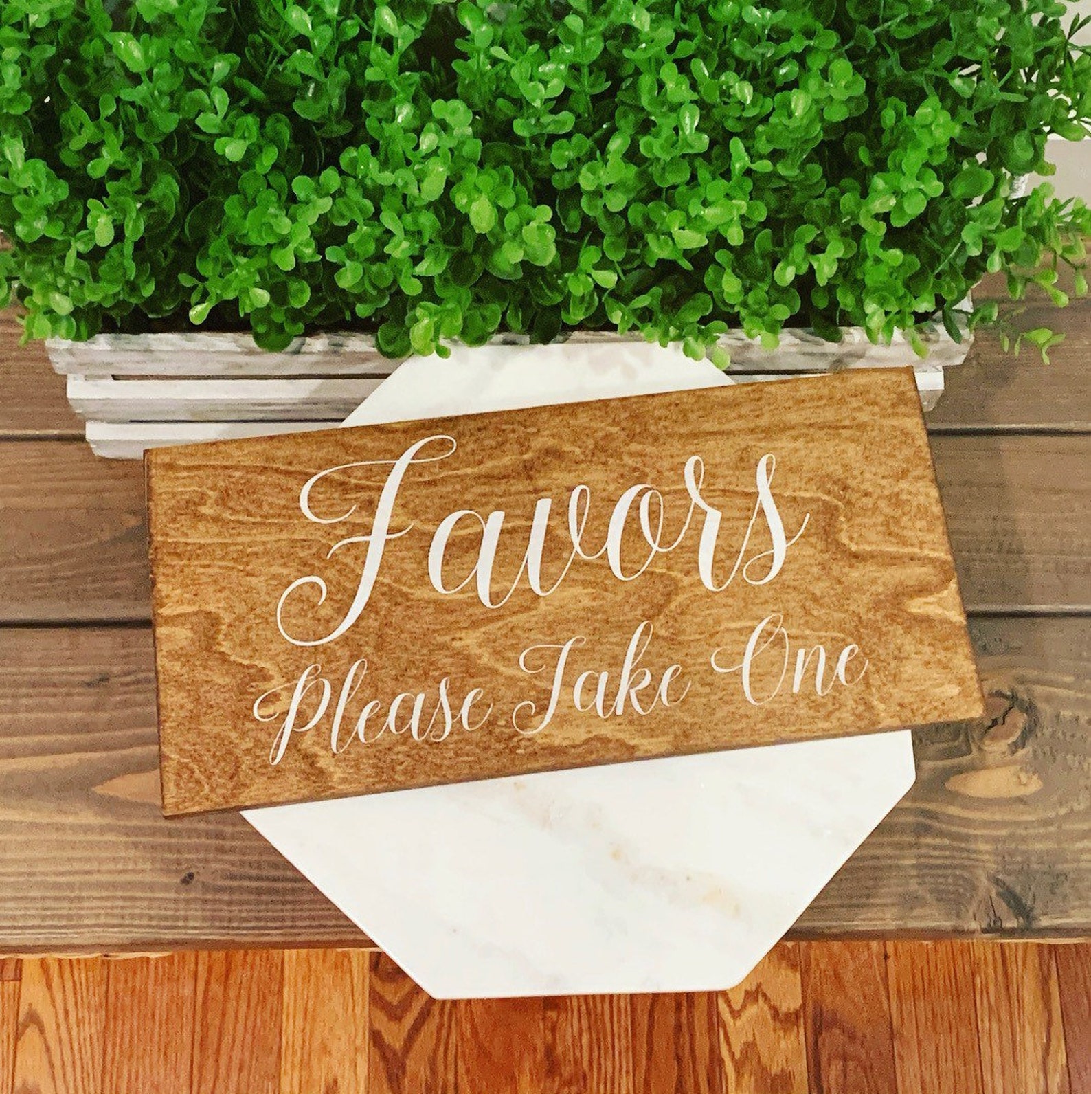 Rustic Favors Wedding Sign: Please Take One, Table Decor - Etsy