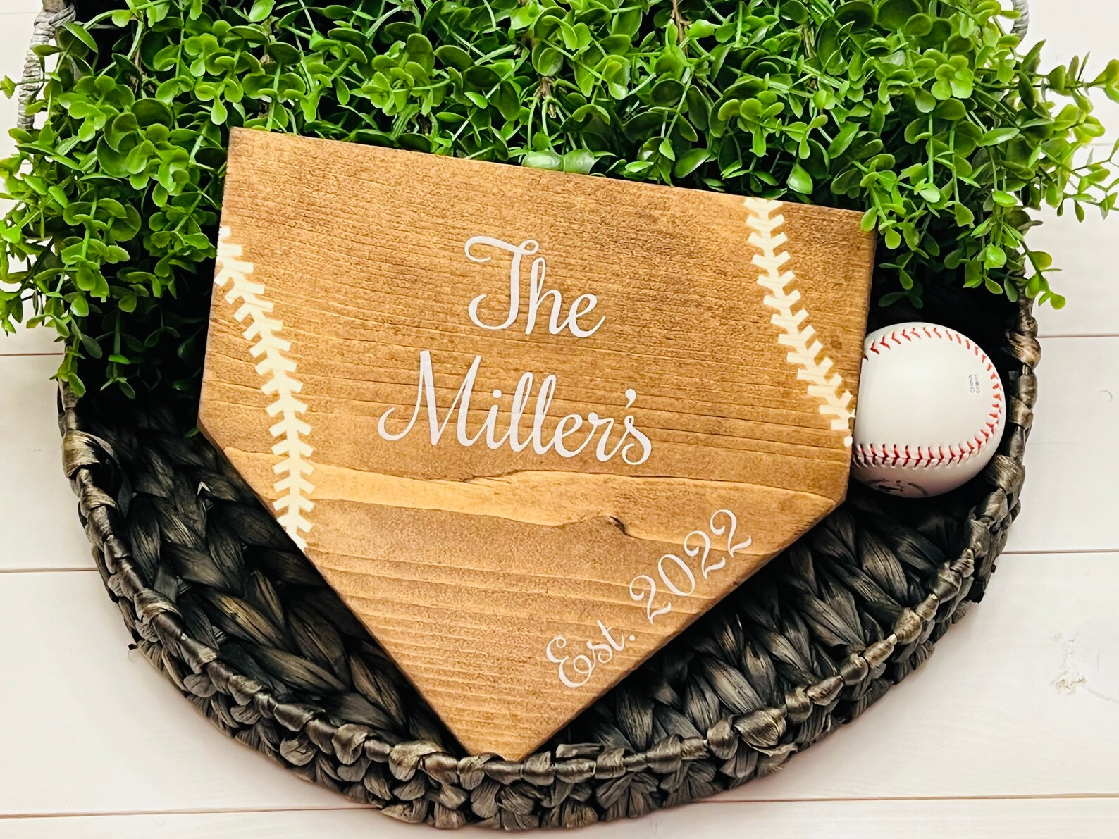 Baseball Gift. Personalized Home Plate. Gift for Mom. Family - Etsy