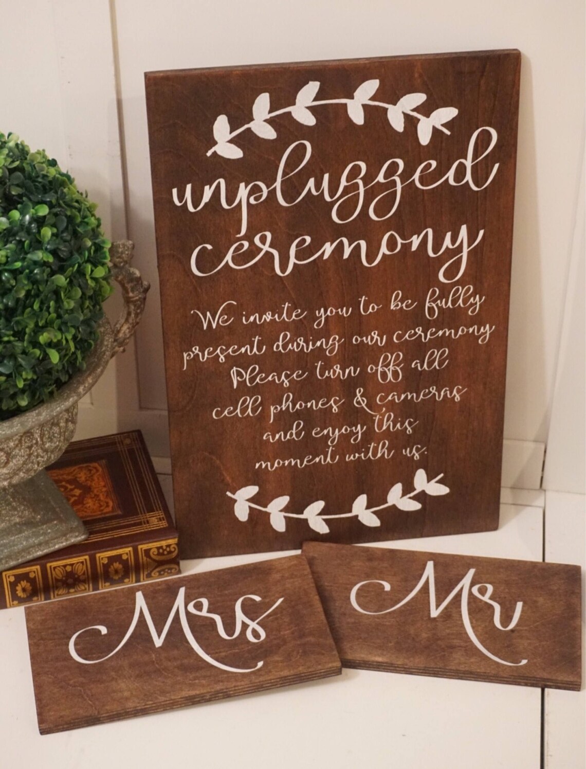 Unplugged Wedding Sign. Rustic Unplugged Wedding. Rustic | Etsy