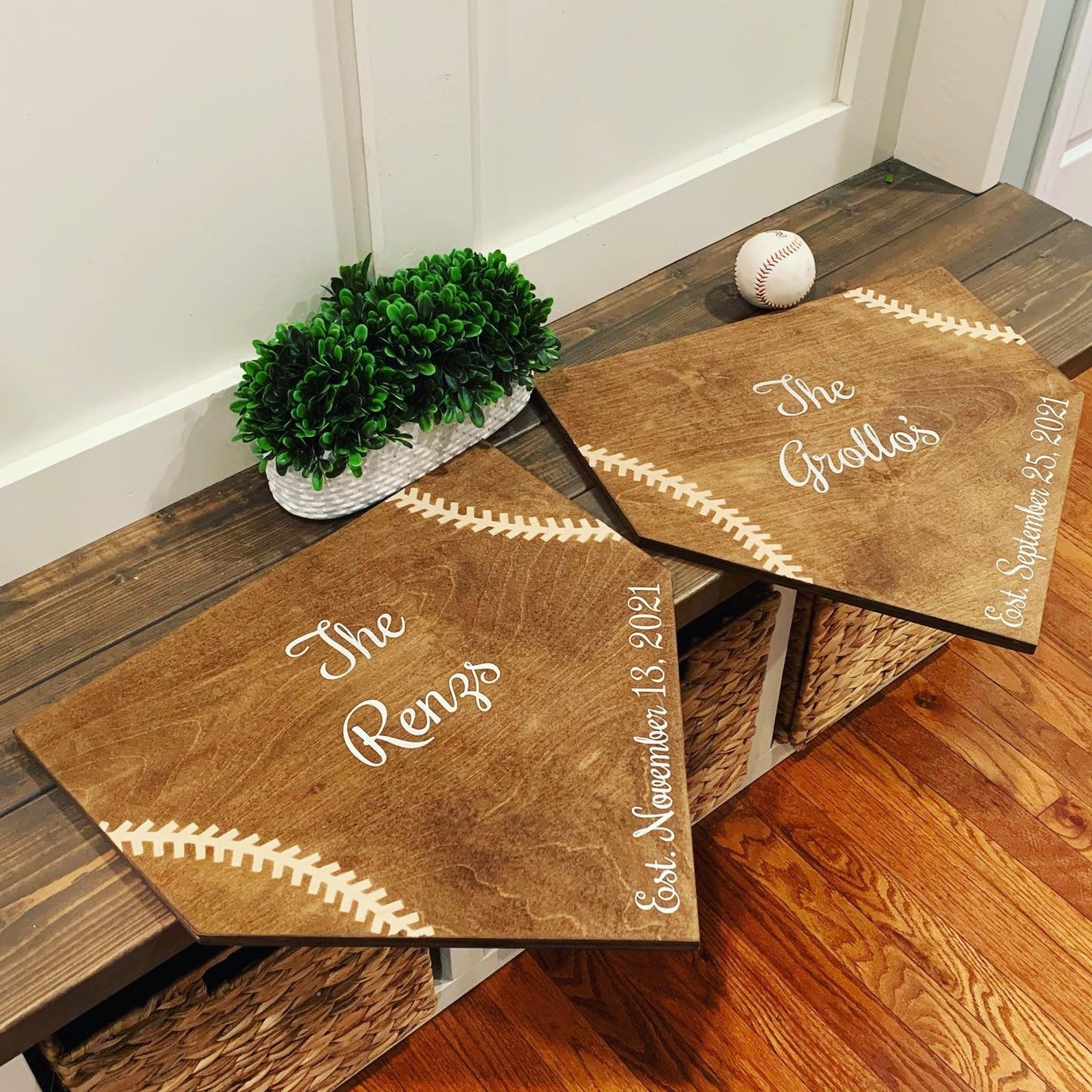 Personalized home plate. Baseball plate. Custom home plate. | Etsy
