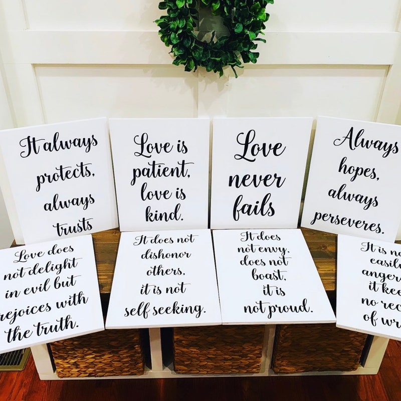 Love is Patient Sign - Etsy