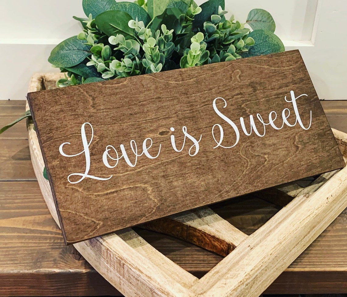 Love is Sweet. Sweets Table Sign. Sweets Sign. Guest Book - Etsy