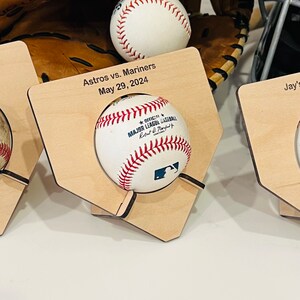 Personalized Baseball Holder. First Home Run. Baseball Display Case ...