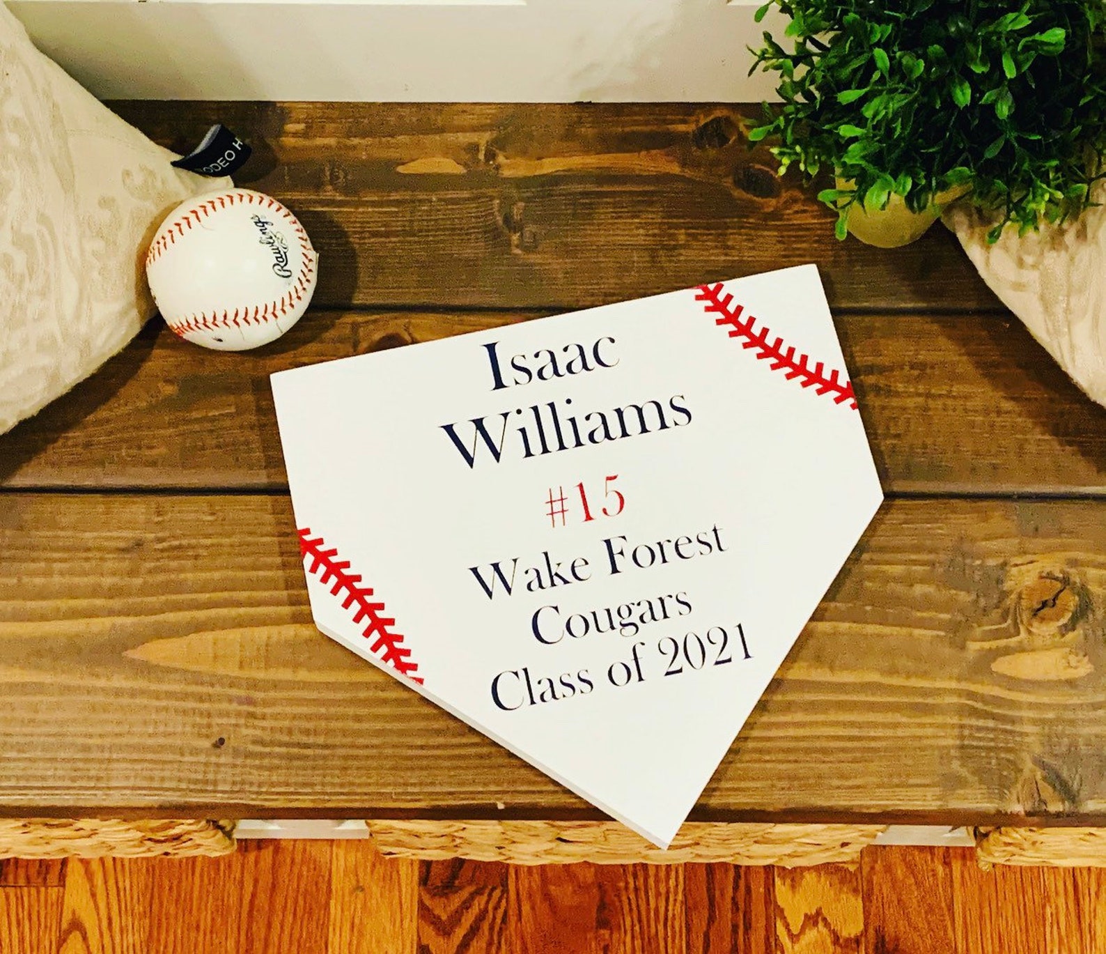 Personalized Home Plate. Graduation Baseball Home Plate. Senior Night ...