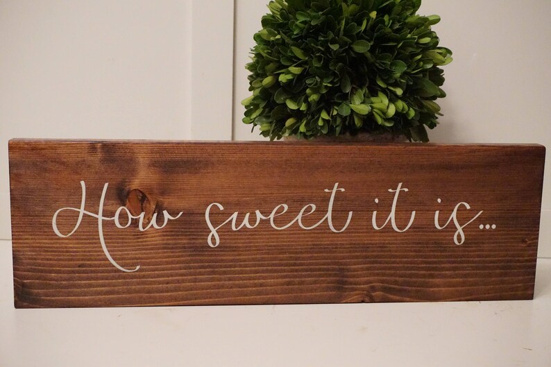 How sweet it is wedding sign. Sweet table sign.Candy sign. | Etsy