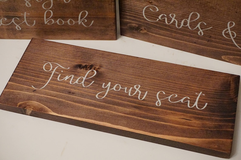 Find Your Seat Table Sign. Wedding Prop. Wedding Sign. Wood - Etsy