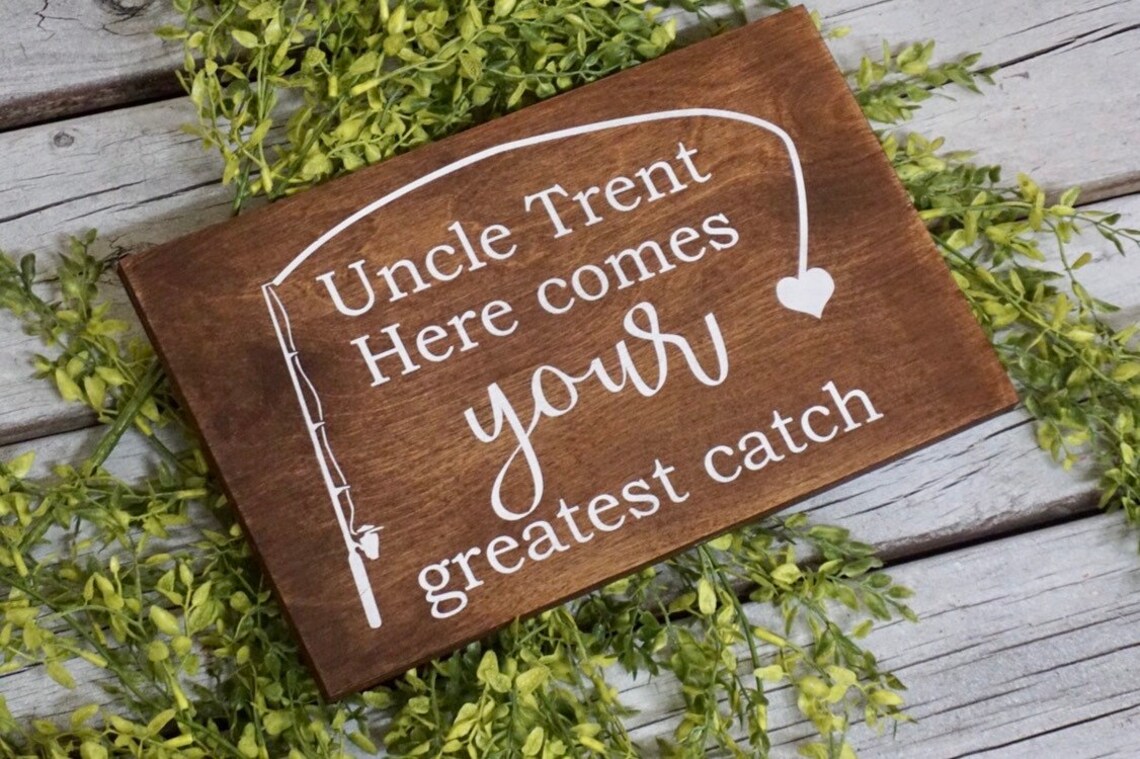 Fishing Theme Wedding. Here Comes Your Greatest Catch Sign. - Etsy