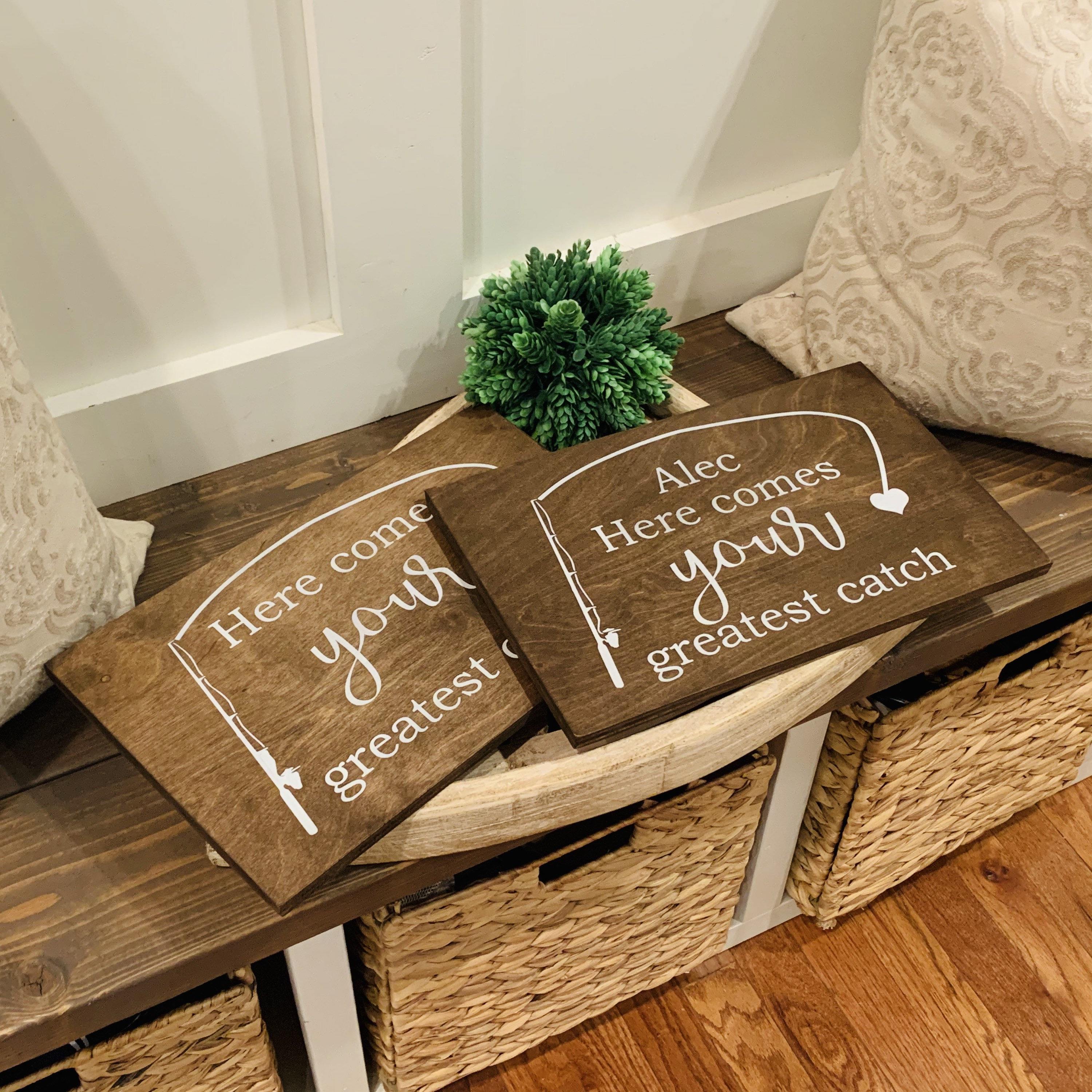 Fishing Theme Wedding. Here Comes Your Greatest Catch Sign. - Etsy
