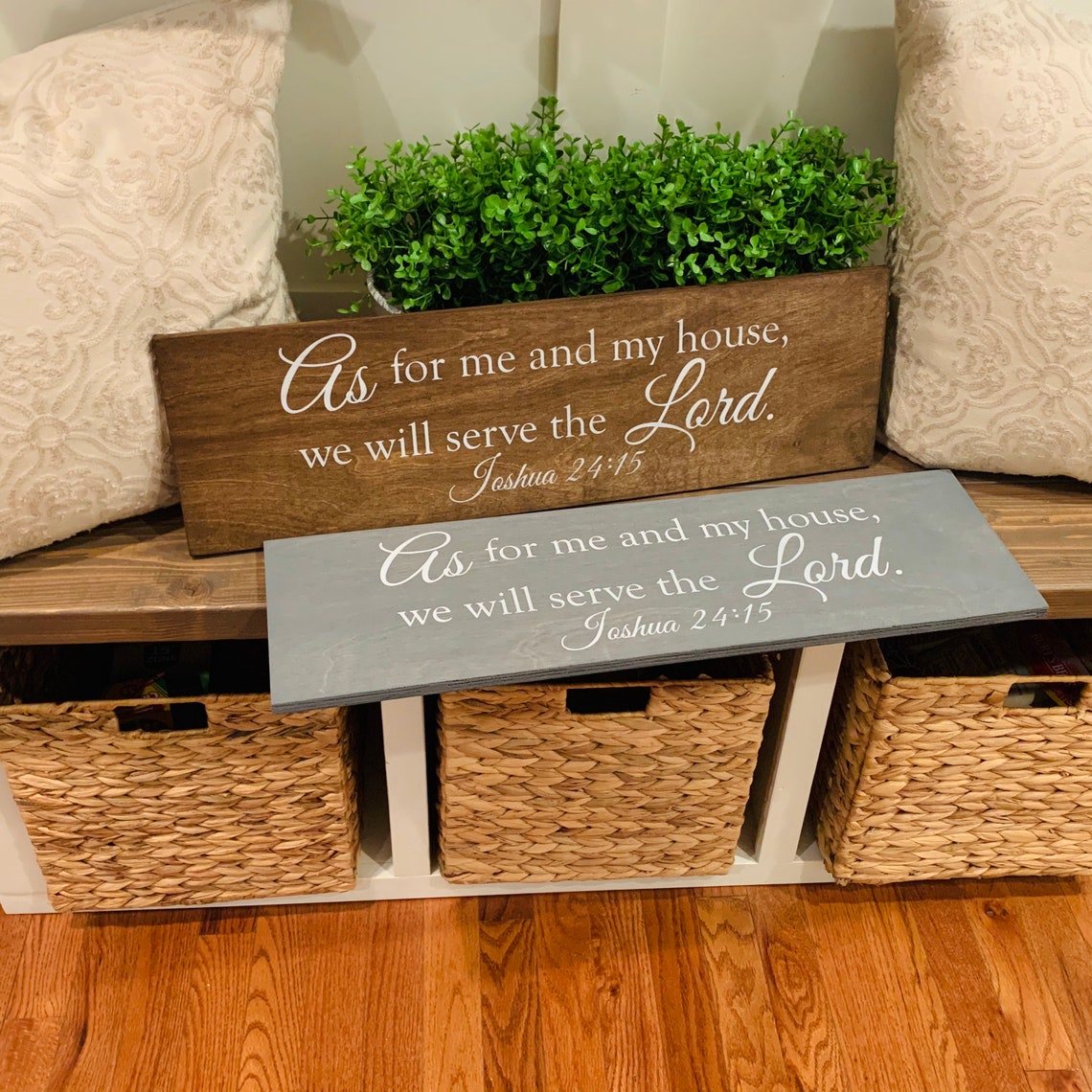 As for Me and My House Wood Decor. as for Me and My House Rustic Wood ...