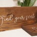 Find Your Seat Table Sign. Wedding Prop. Wedding Sign. Wood Sign ...