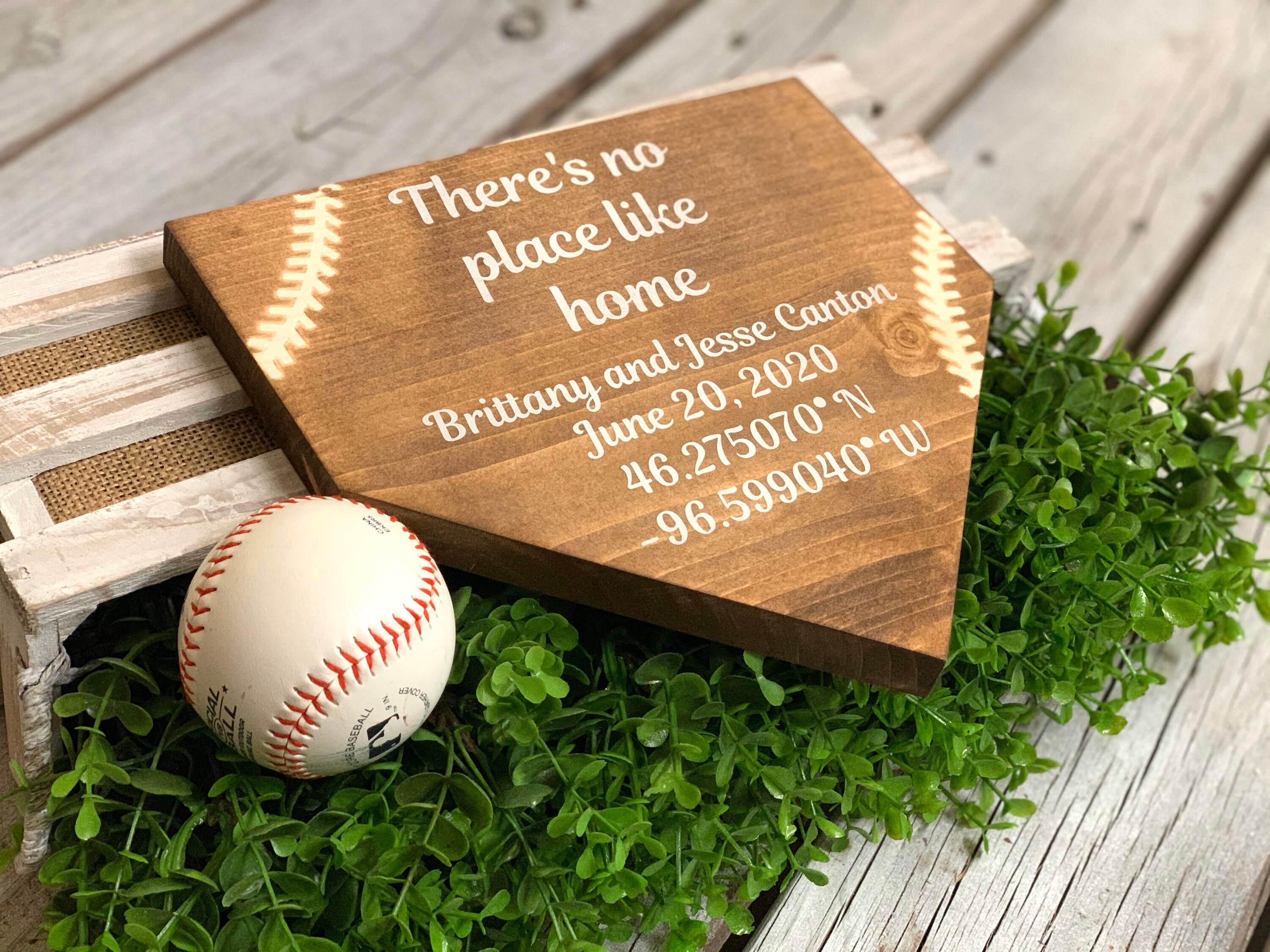 Personalized home plate. Family name home plate. Baseball | Etsy