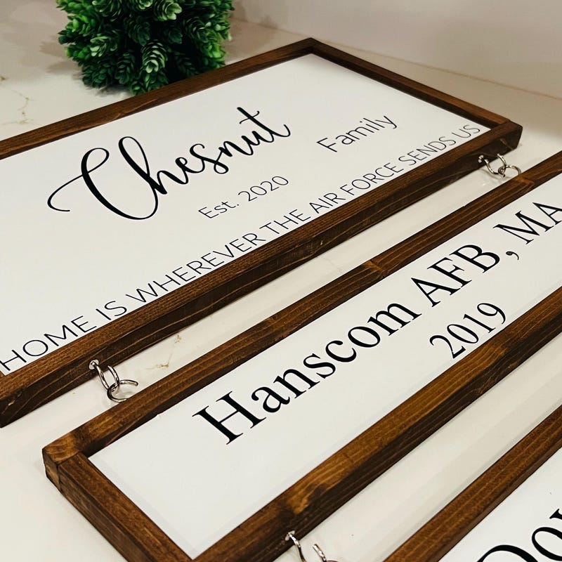 Duty Station Wood Decor - Etsy