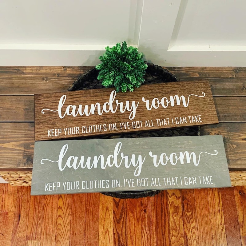 Hanging Laundry Sign - Etsy