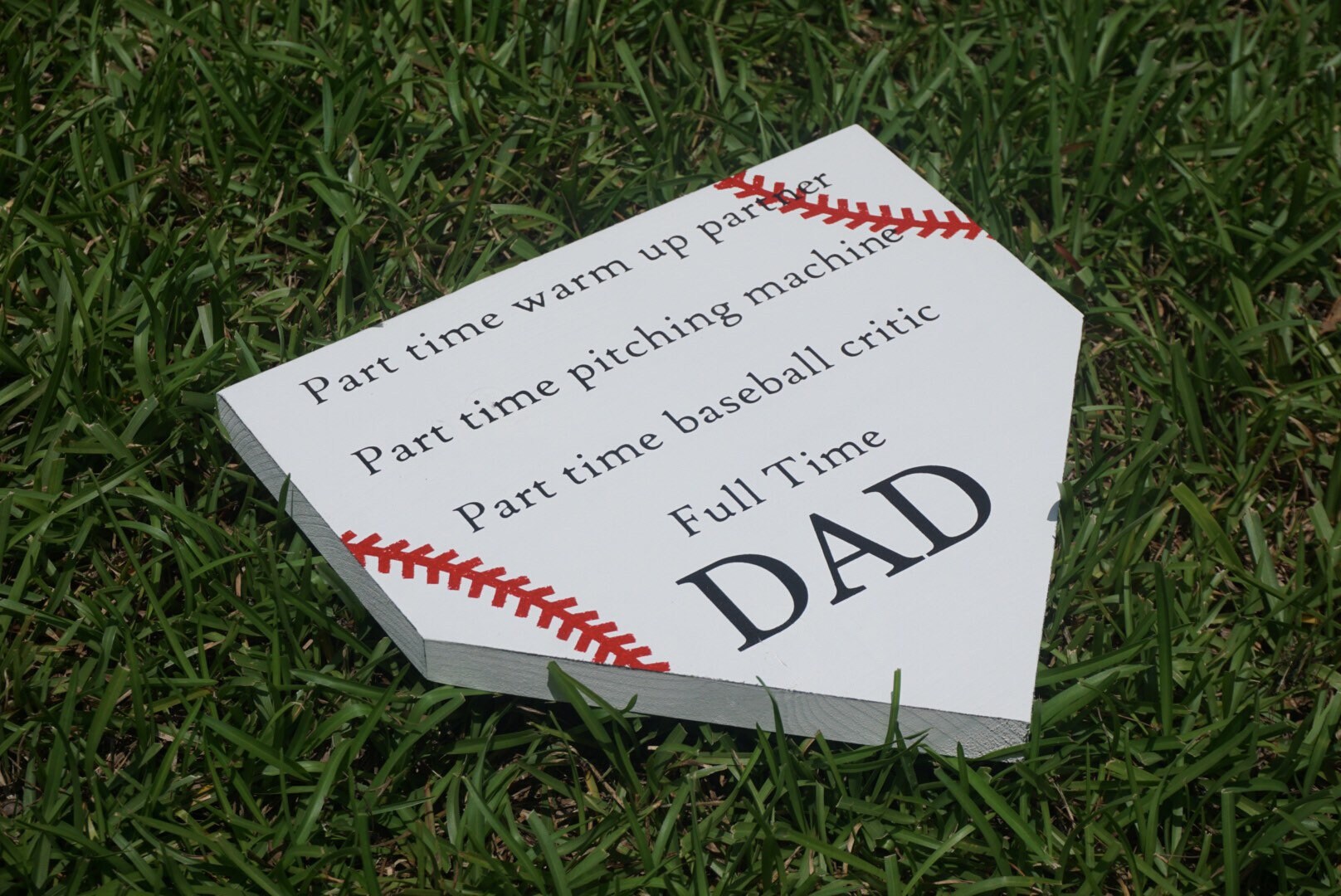 Home Plate. Gift for Dad. Full Time Dad. Baseball. Baseball - Etsy