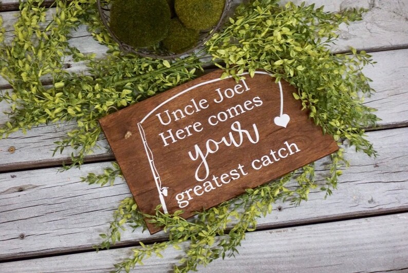 Fishing Theme Wedding. Here Comes Your Greatest Catch Sign. | Etsy