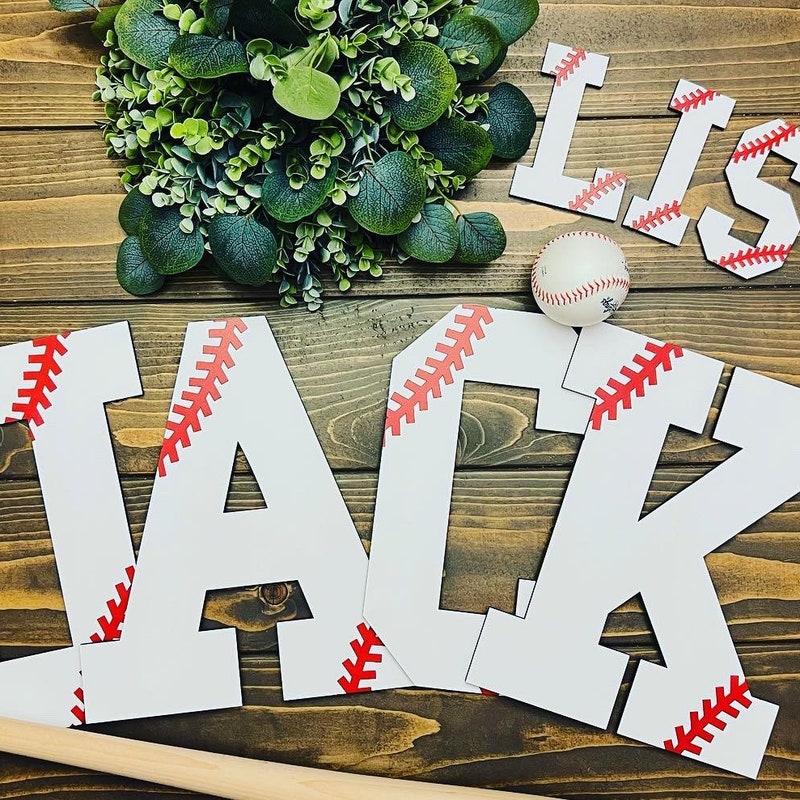 Baseball Letters - Etsy
