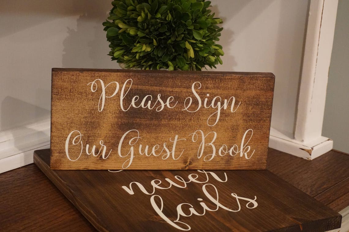 Please Sign Our Guest Book. Rustic Please Sign Our Guest Book. - Etsy