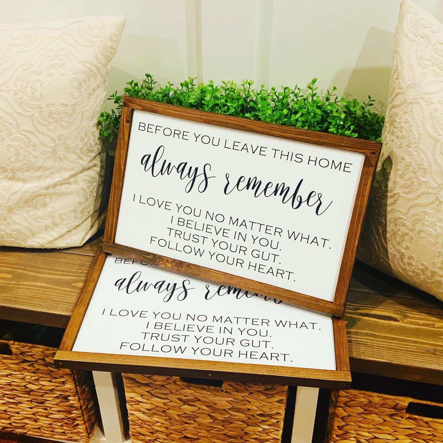 Before you leave this home. Entryway sign. Entryway decor. Key | Etsy