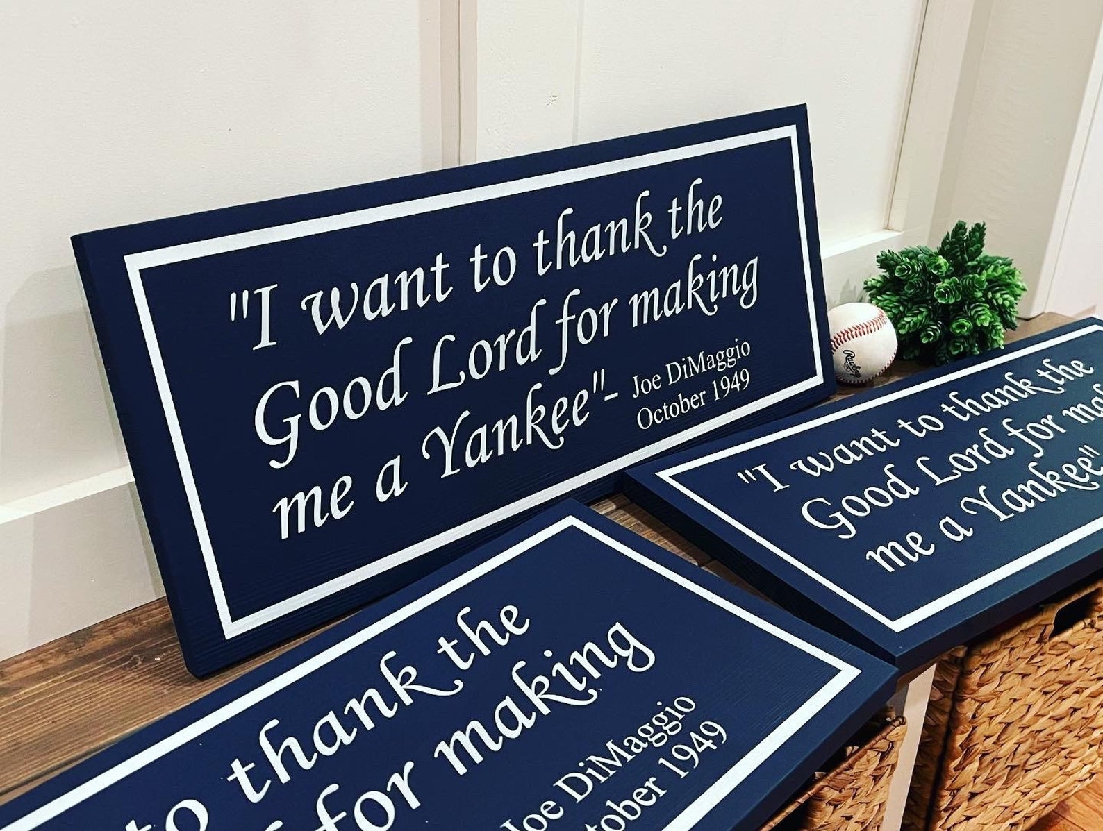 New York Yankee Sign. Baseball Wood Sign. Joe Dimaggio - Etsy