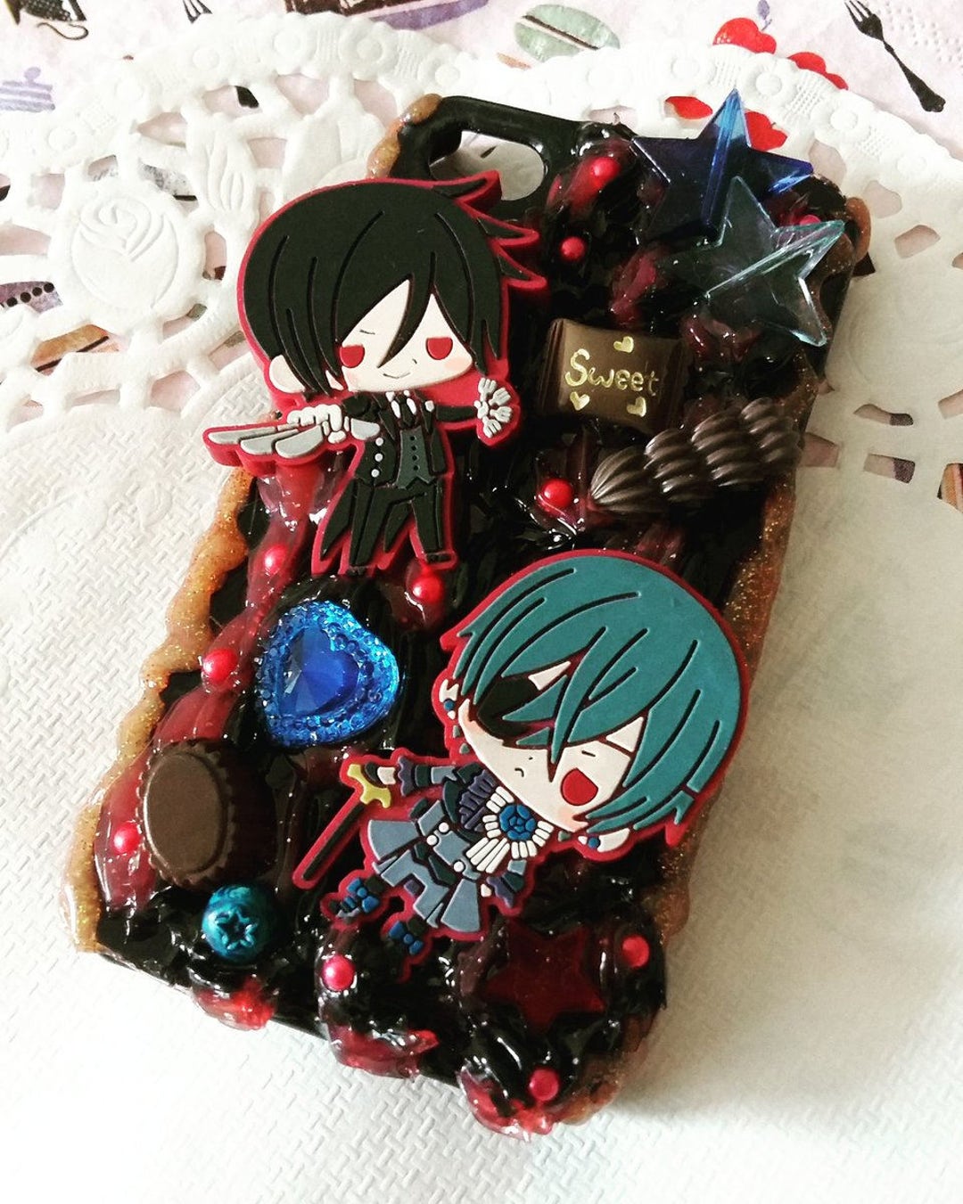 Black Butler Decoden Phone Case iPhone 4 Sebastian Ciel - Etsy