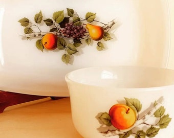 Coffee Set, 6 Cups With Saucers and Pitcher, Arcopal Coffee Set, 6 Cups With Saucers and Pitcher, Arcopal