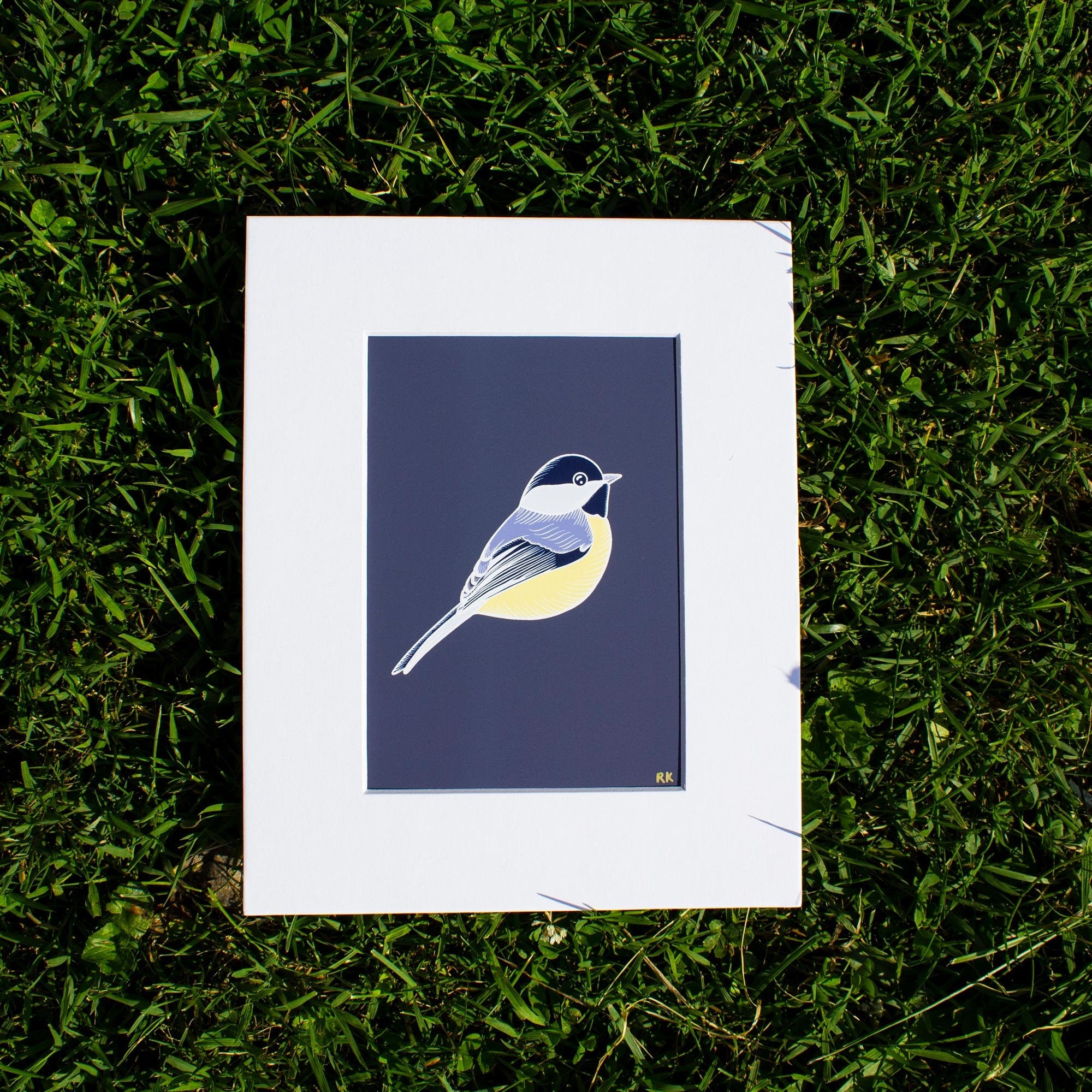 Chickadee Original Illustration Print - Etsy